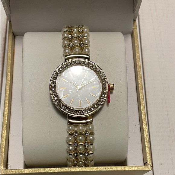 Charter Club | Accessories | Charter Club Pearl And Gold Womens Watch ...